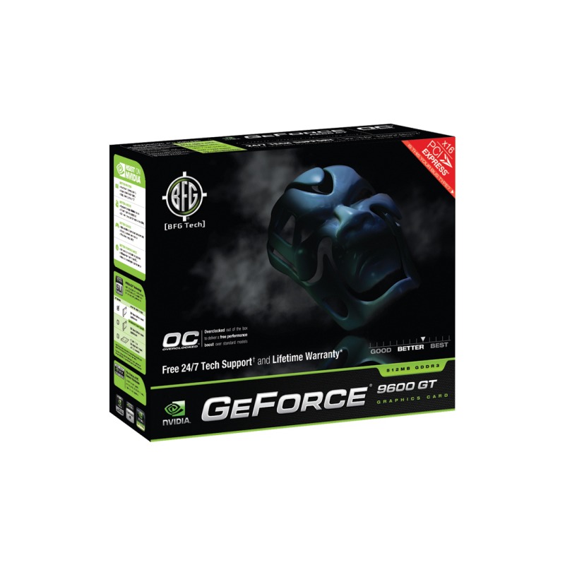 Placa video BFG Tech GeForce 9600GT OC 512MB DDR3 256-bit - PC Garage