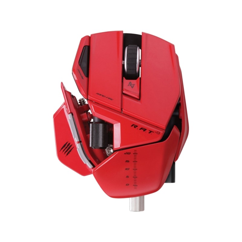 Mouse Gaming MAD CATZ RAT 9 Glossy Red - PC Garage