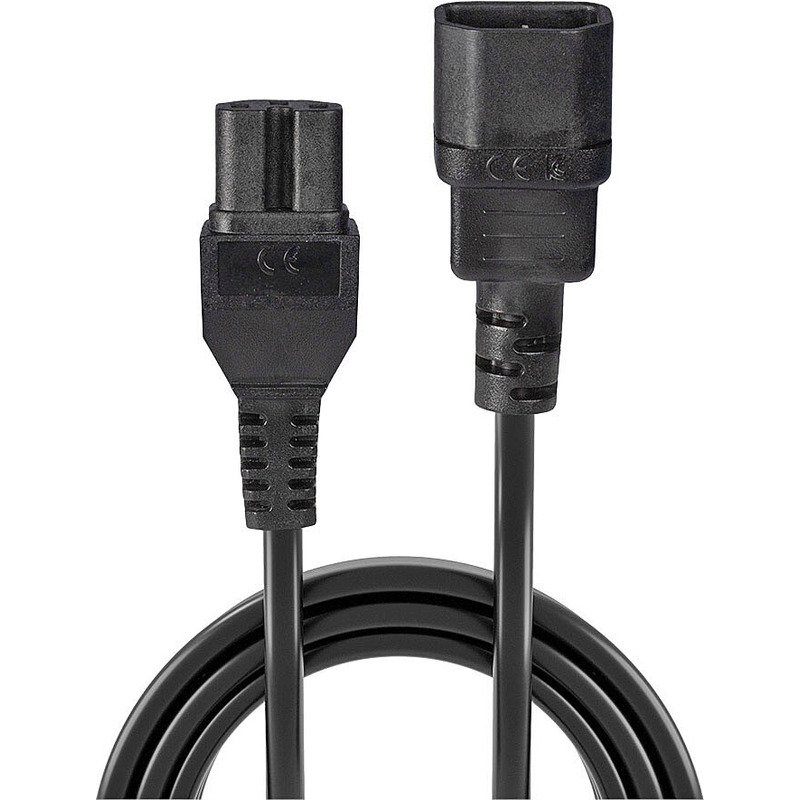 Cablu componente LINDY IEC 320 C14 Male - IEC 320 C15 Female, 2m, negru - PC Garage
