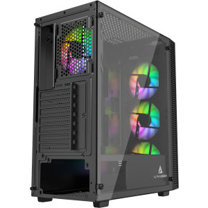 Carcasa ALPHAGEAR Adept Black - PC Garage