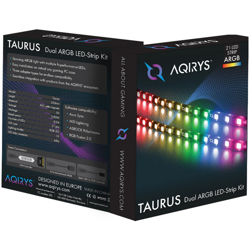 AQIRYS Kit Dual ARGB LED-Strip AQIRYS Taurus - PC Garage
