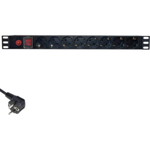 Accesoriu cabinet Eco series Priza rack 1U, 8x Schuko, maxim 3500 W ...