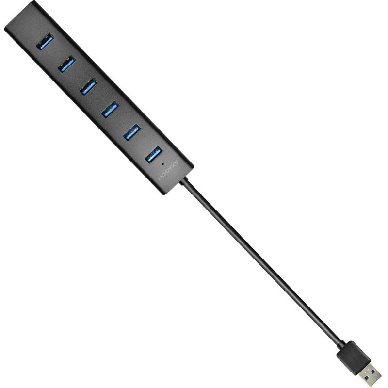 Hub USB AXAGON HUE-SA7 USB 3.0 Black - PC Garage