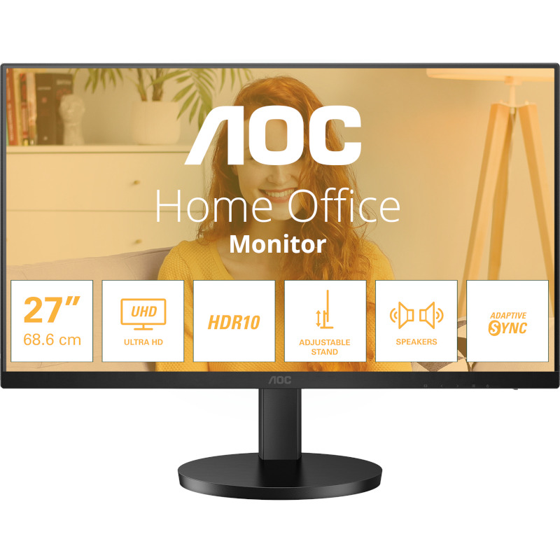 Monitor LED AOC U27B3AF 27 inch UHD IPS 4 ms 60 Hz HDR - PC Garage