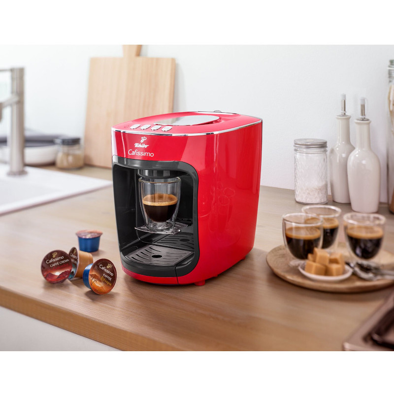 Espressor de cafea Tchibo Cafissimo mini Salsa Red, 1500W, 0.65L, Rosu ...