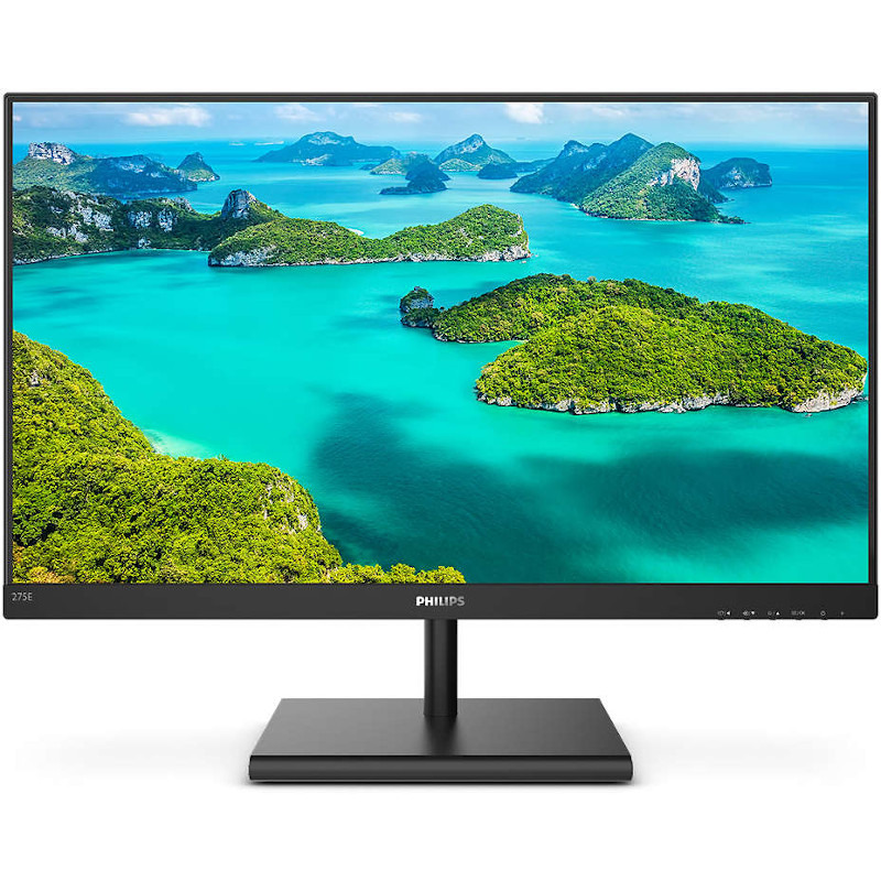 Monitor LED Philips 275E1S 27 inch 4 ms Negru FreeSync 75 Hz - PC Garage