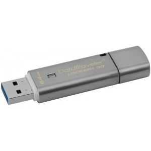 Memorie externa Kingston DataTraveler Locker+ 64GB cu criptare hardware ...