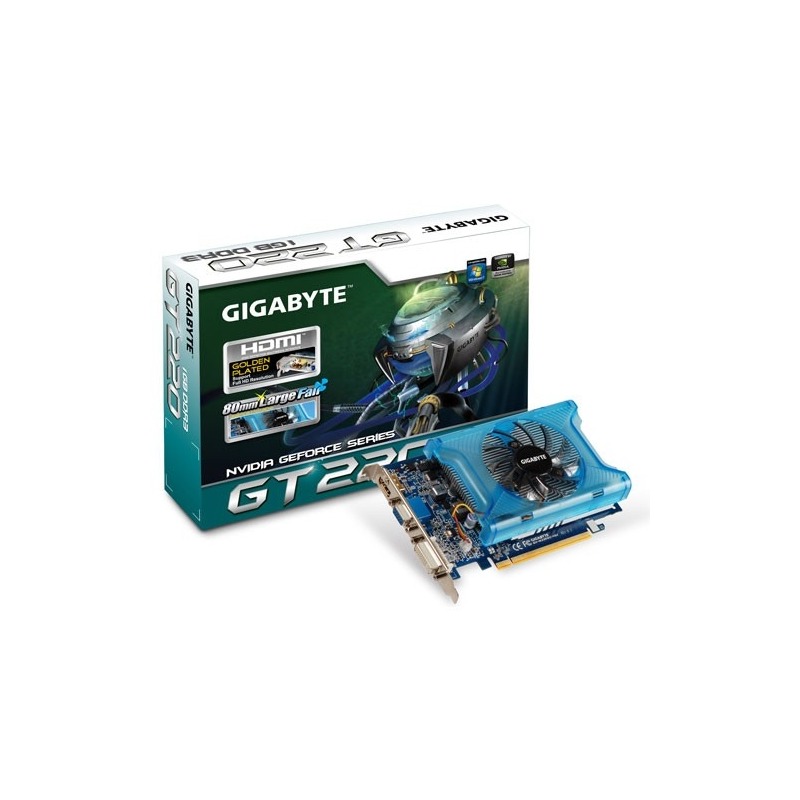 Placa video GIGABYTE GeForce GT220 OC 1GB DDR3 128-bit - PC Garage
