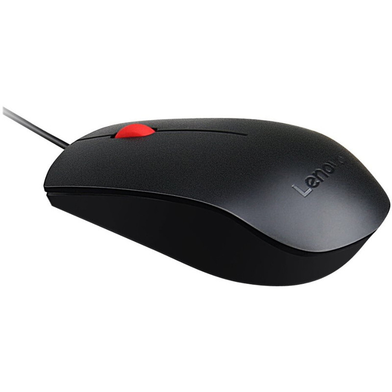 Mouse Lenovo Essential USB, Wired, Black - PC Garage