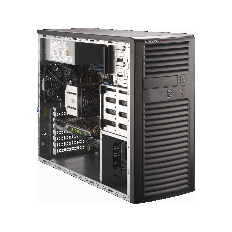 Desktop PC Supermicro SuperWorkstation 5039A-i Tower, Procesor Intel ...