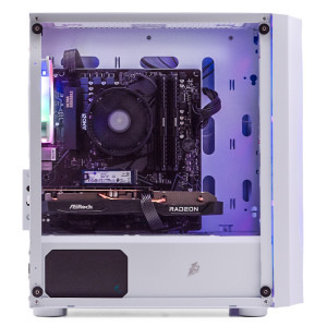 PC Gaming ZMEU Legendar Max Alb, AMD Ryzen 5 5600 3.5GHz, 16GB DDR4, 1TB SSD, RX 6600 8GB GDDR6 ...