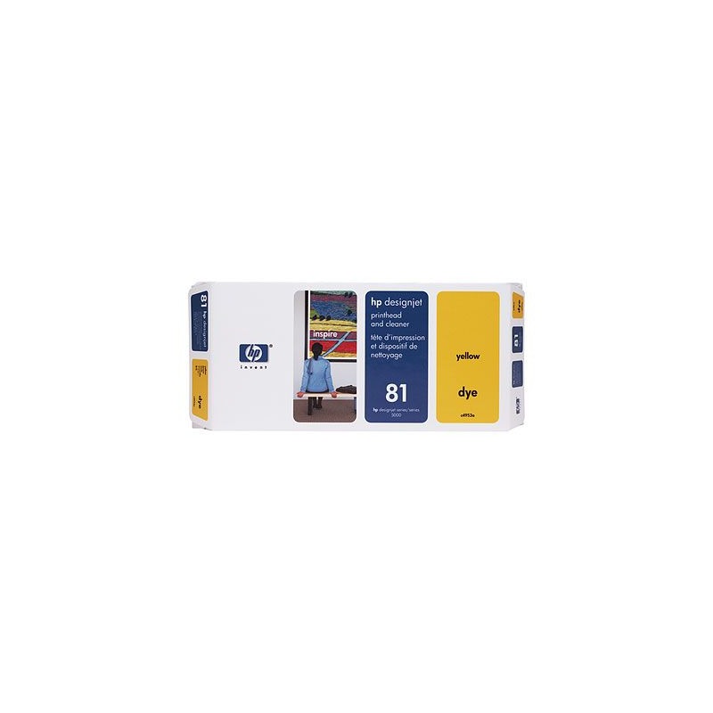 HP Printhead 81 Dye Yellow + Cleaner - PC Garage