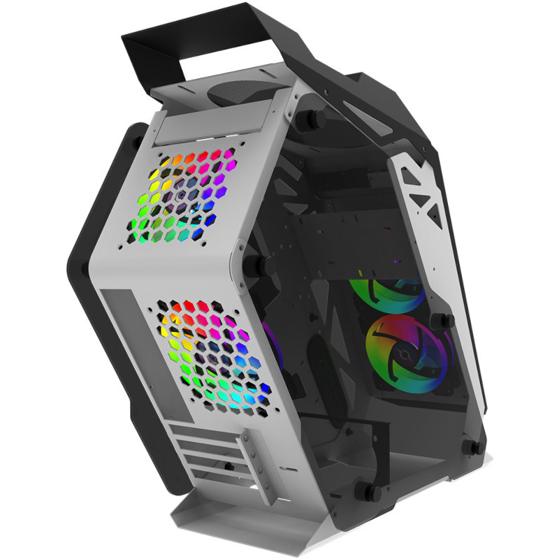 Carcasa AQIRYS Saiph White-Black - PC Garage