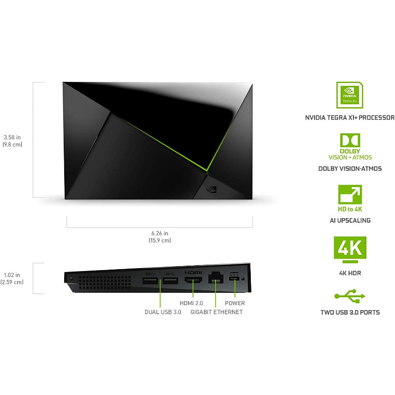 Media-player NVIDIA Shield TV PRO, 4K HDR Android - PC Garage