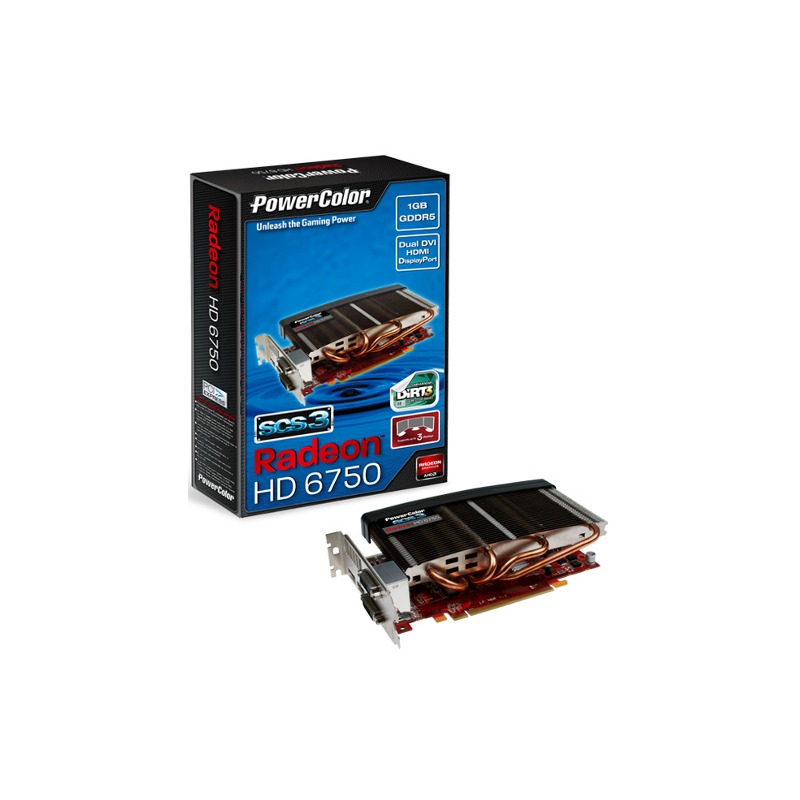 Placa video PowerColor Radeon HD6750 SCS3 1GB GDDR5 128-bit DiRT 3 ...