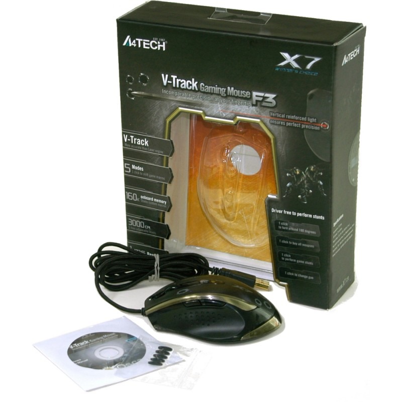 Mouse Gaming A4Tech X7 F3 black - PC Garage