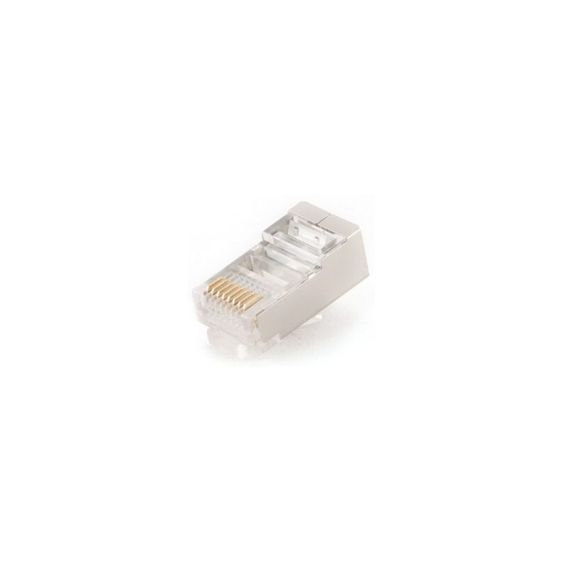Accesoriu retea Spacer Mufa RJ45 pentru cablu UTP CAT6 PassThrough 100 ...
