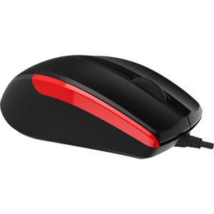 Mouse Delux M321BU Black-Red - PC Garage