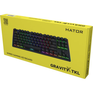 Tastatura Gaming HATOR Gravity X TKL RGB Aurum Orange Linear Rev. 2.0 ...