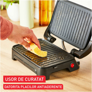 Tefal Gratar electric Inicio GC270D10, 1000W, Negru/Argintiu - PC Garage