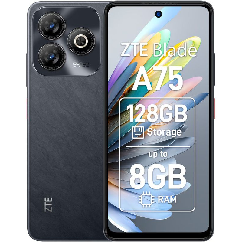 Smartphone ZTE Blade A75, 128GB, 8GB RAM (4GB + 4GB exentesibili), Dual ...