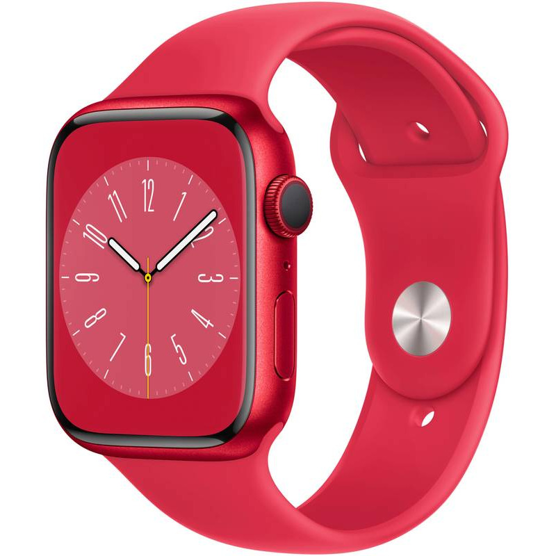 SmartWatch Apple Watch S8, 45mm Aluminium (Product) Red cu (Product ...