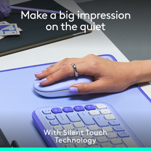 Mouse Logitech POP Mouse, Bluetooth, Lilac - PC Garage