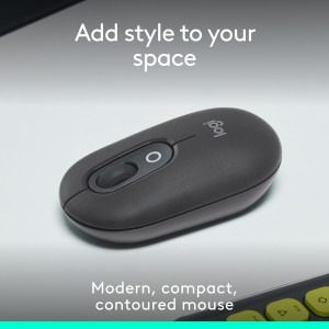 Mouse Logitech POP Mouse, Bluetooth, Graphite - PC Garage