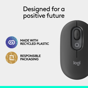 Mouse Logitech POP Mouse, Bluetooth, Graphite - PC Garage