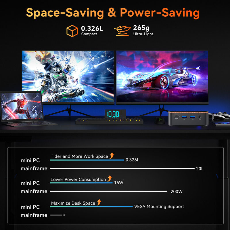 Mini PC Blackview MP20, Procesor Intel N150 3.6GHz Twin Lake, 16GB RAM ...