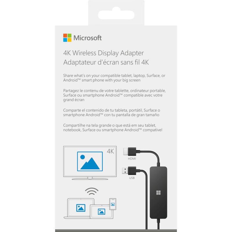 Adaptor Microsoft 4K Wireless Display Black - PC Garage