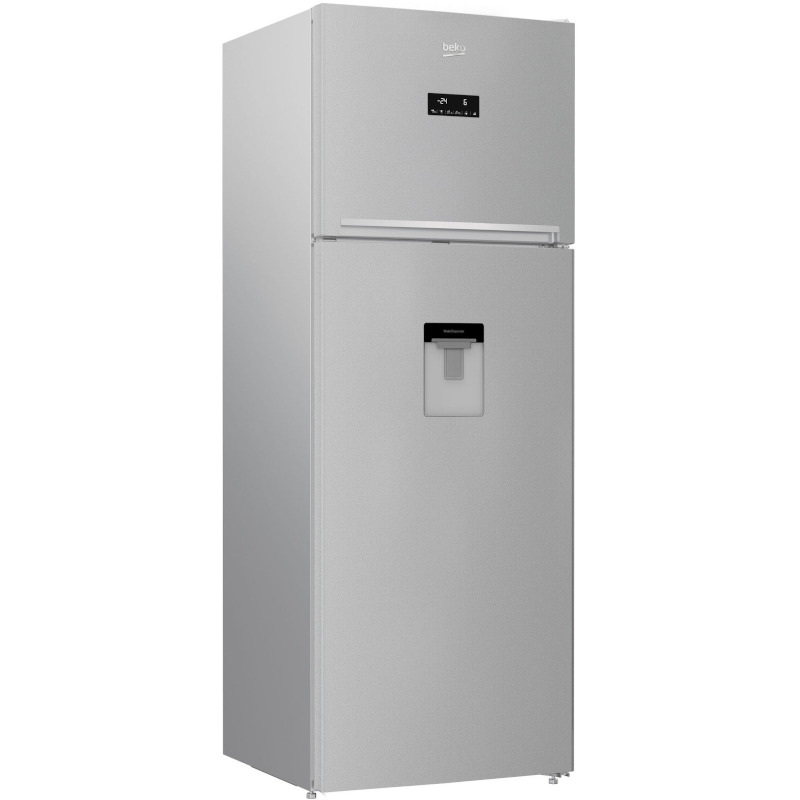 Frigider Beko RDNE505E30DZMN, 446 L, Dozator apa, Display, Clasa F ...