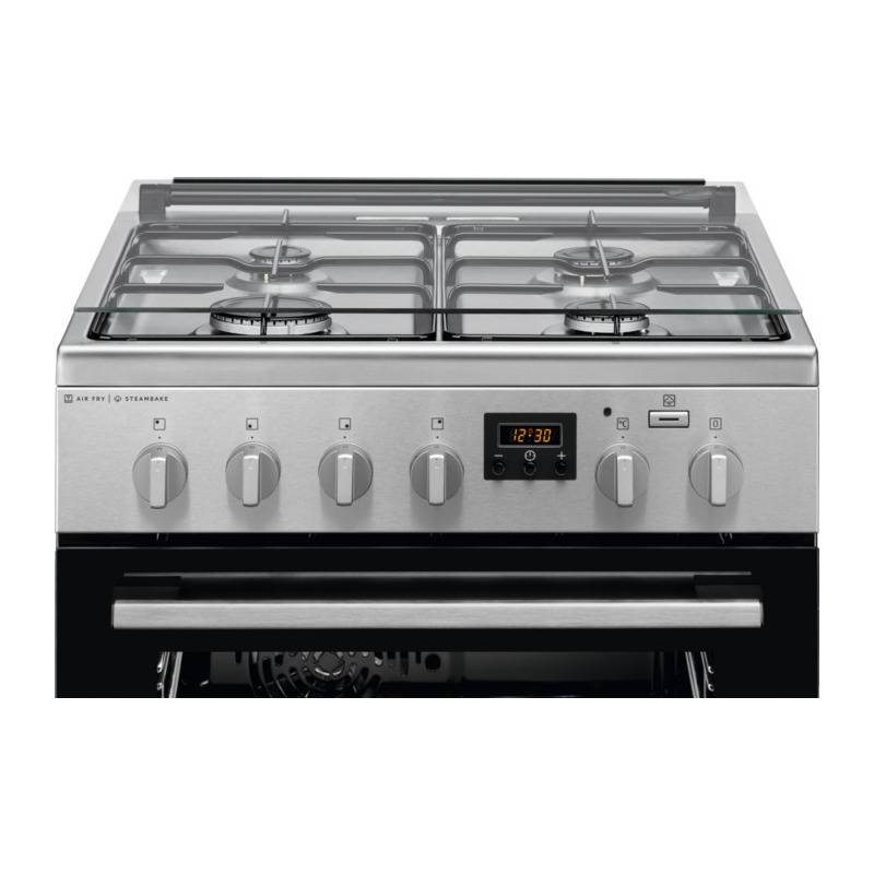 Aragaz Electrolux LKK660201X, Mixt, 4 arzatoare gaz, Cuptor electric ...