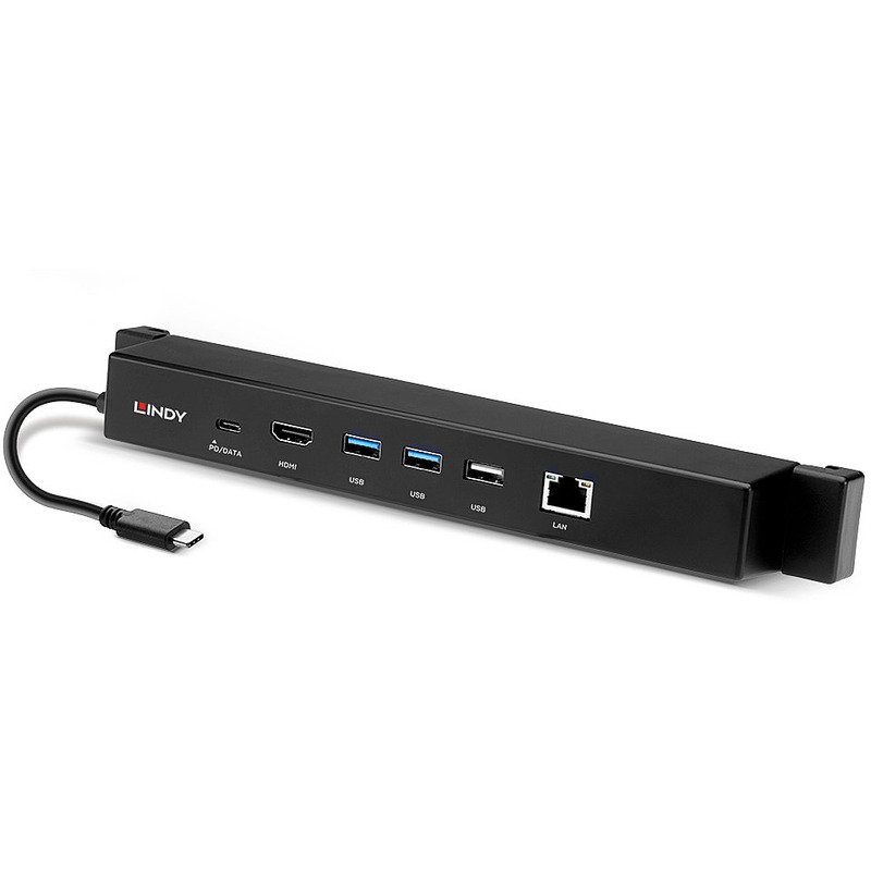 LINDY USB 3.2 Gen 2 Type C Mini Docking Station - HDMI, PD 3.0 100W ...