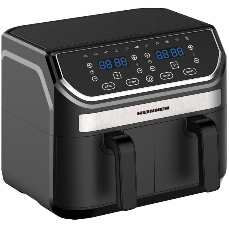 Heinner Friteuza cu aer cald Double Master HAF-KDB1700BK, 1700W, 2x 4 ...