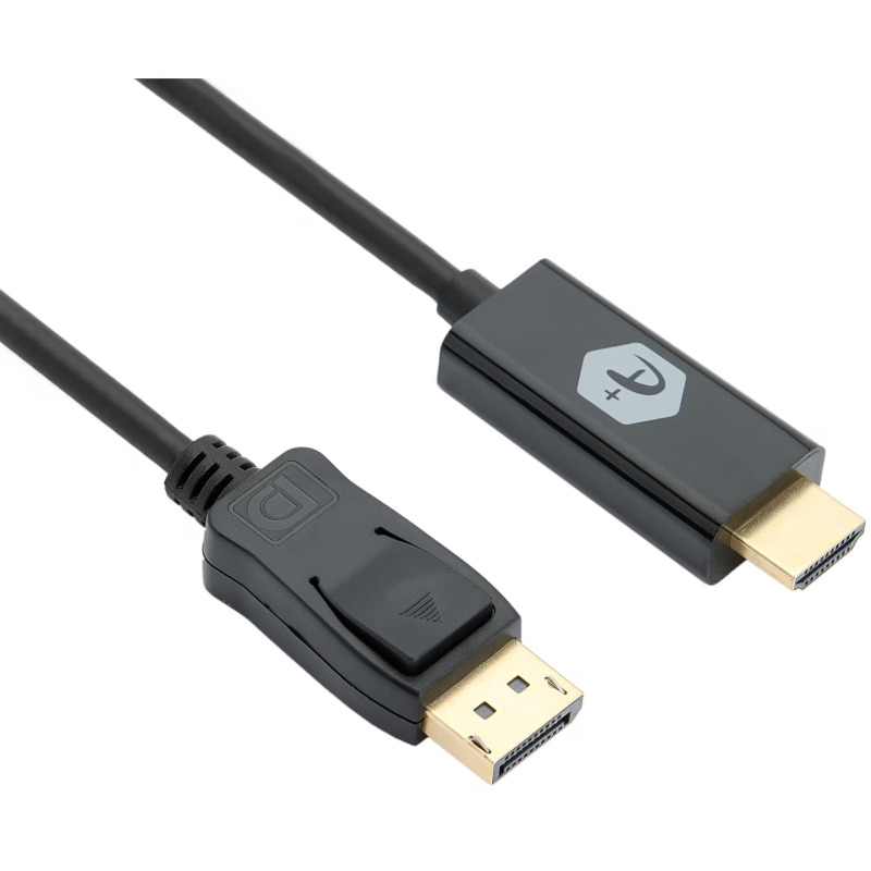 Cablu video A+ DisplayPort Male - HDMI Male, 1 m, Negru - PC Garage