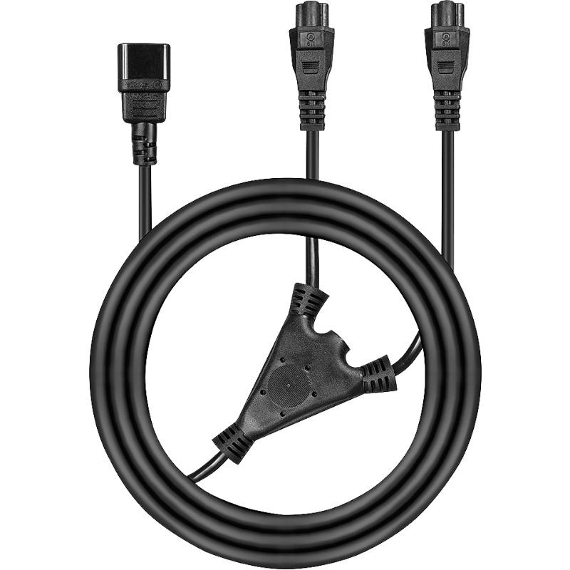 Cablu componente LINDY IEC 320 C14 Male - 2x IEC 320 C5 Female, 2.5m ...