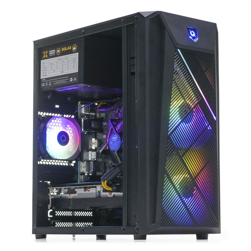 PC FirstGear Gaming Aegis, Intel i3-10100F 3.6GHz, 16GB DDR4, 500GB SSD ...