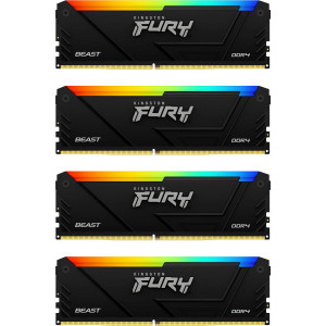 Memorie Kingston FURY Beast RGB 64GB DDR4 3200MHz CL16 Quad Channel Kit ...