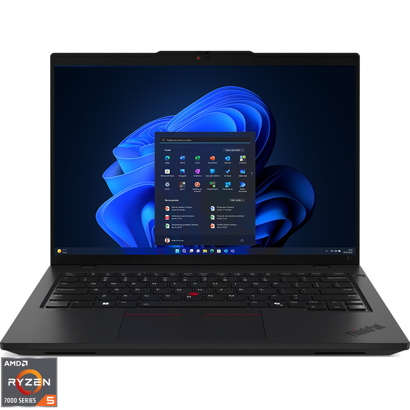 Laptop Lenovo 14'' ThinkPad L14 Gen 5, WUXGA IPS, Procesor AMD Ryzen™ 5 ...
