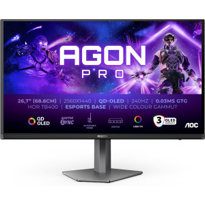 Monitor LED AOC Gaming AGON Pro AG276QZD2 27 inch QHD QD-OLED 0.03 ms ...